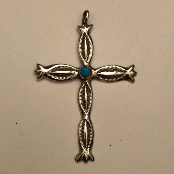 Handcrafted | Jewelry | Pretty Native Cross Pendant | Poshmark